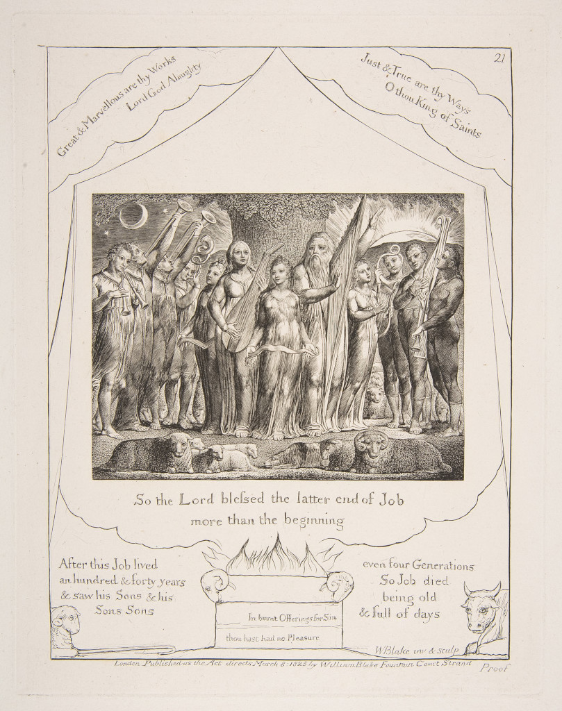 William Blake: The Book of Job - 21